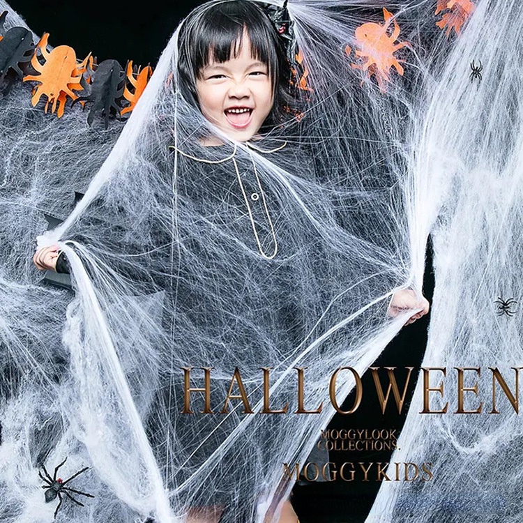 Spider Web Decor Halloween Decoration Scary Party Scene Props White ...