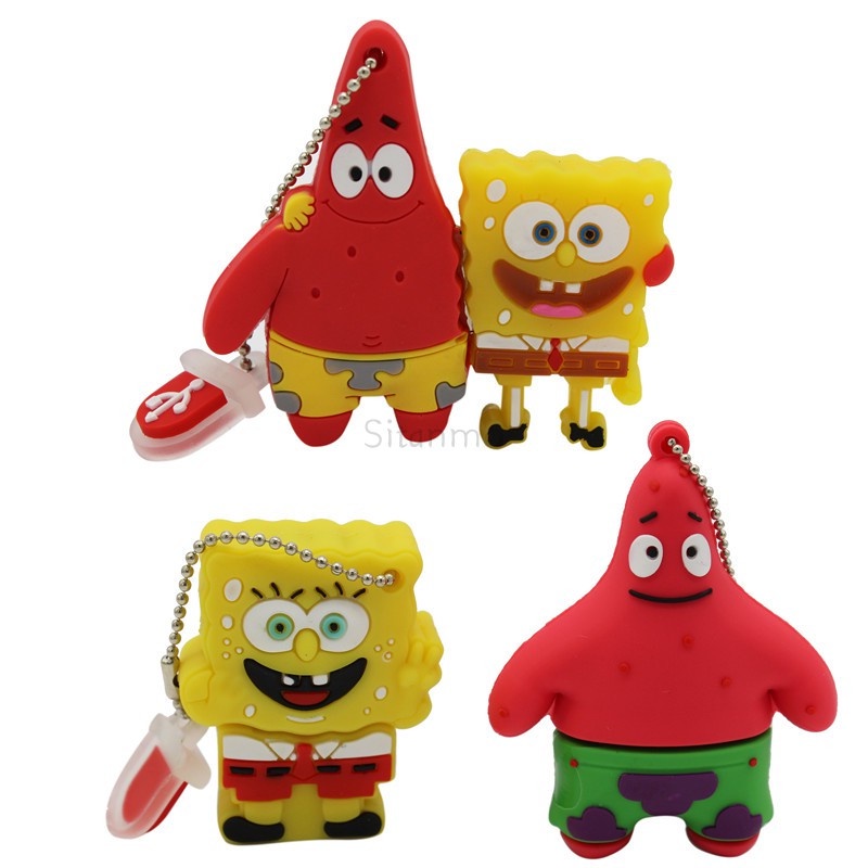 2TB USB SpongeBob Patrick Cartoon Pendrive 8GB 16GB 32GB 64GB 128GB 1TB ...