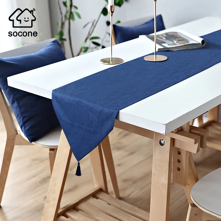 Socone Easy Style Table Runner 33x185cm Cotton and Linen Hotel Dinning ...