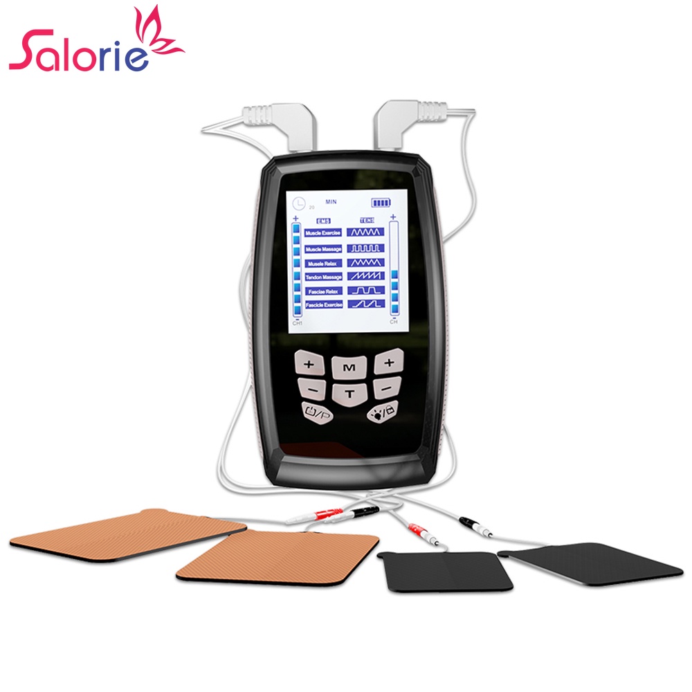 Salorie Red Light Electrical Pulse TENS Body Massager 12 Modes EMS ...