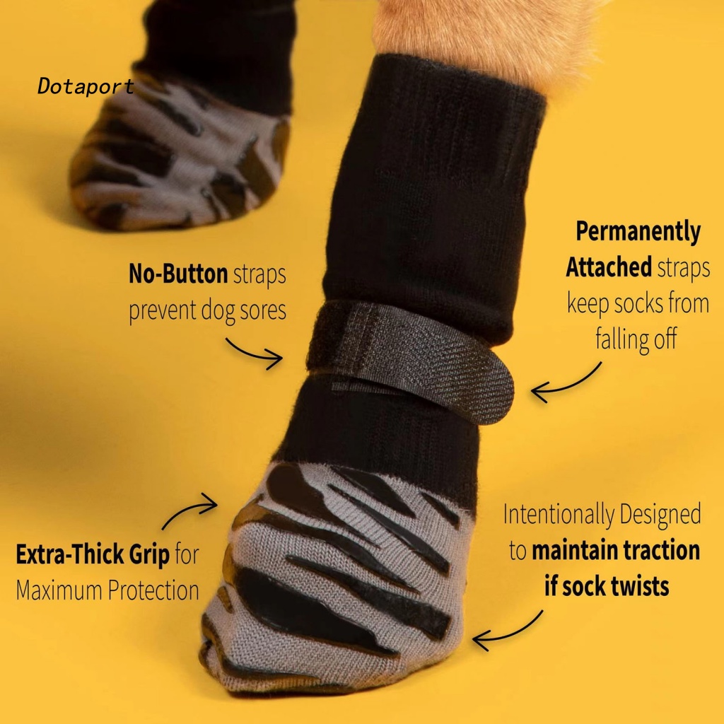 KDDT- Pet Socks with Anti-slip Silicone Elastic Fabric Pet Socks Anti ...
