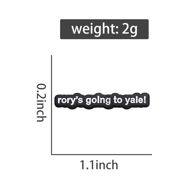 Gilmore Girls Honor Coffee Enamel Brooch Rory's Golng To Yale! Text ...