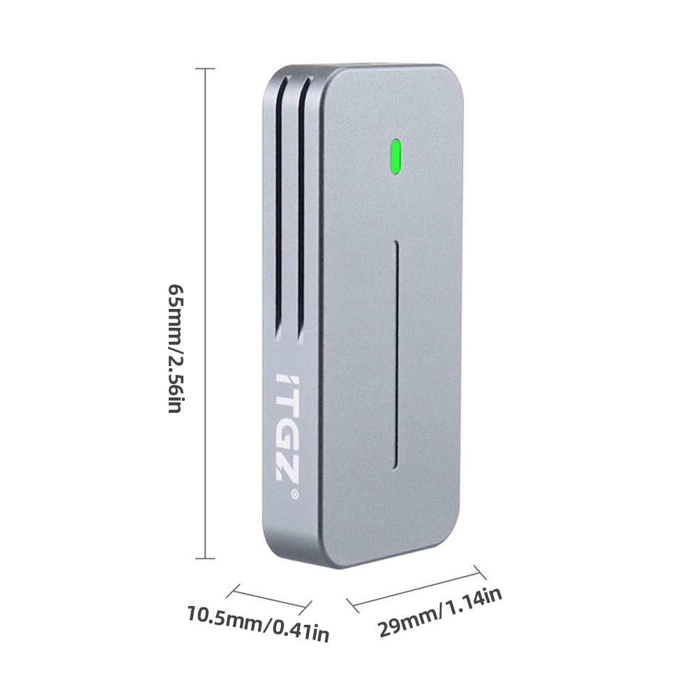 Rain USB3.2 Gen2 M.2 NVME SSD Cases Enclosure M-key Aluminum Alloy for ...