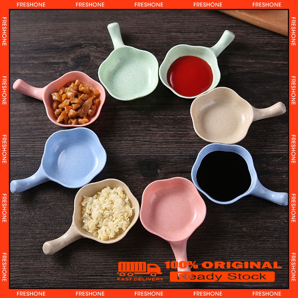 COD Seasoning Plate Flower Shape with Handle Small Size Plates Serving ...