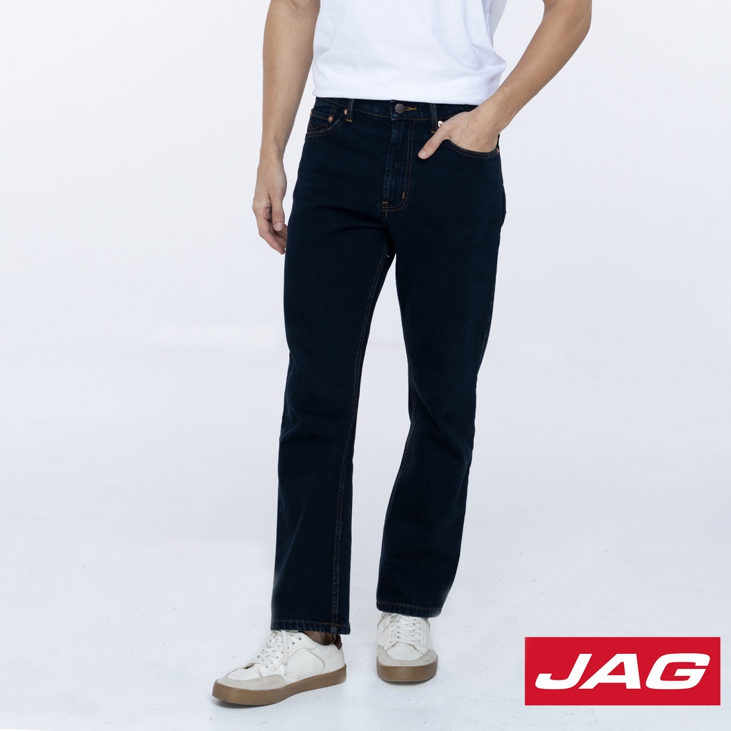 Jag Men's Casual Straight Cut Jeans – Charcoal Blue Denim | Shopee ...