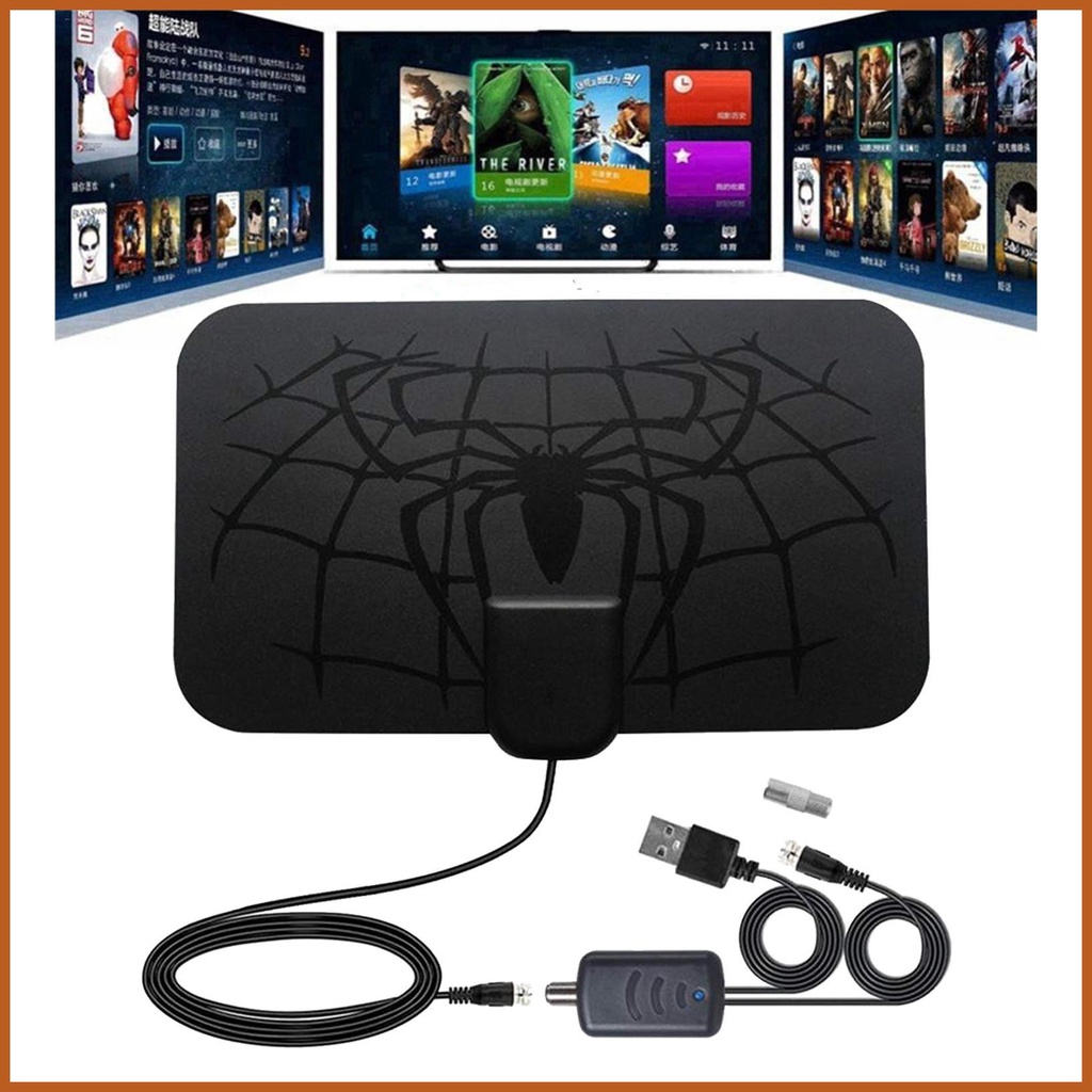 Indoor Antenna for Tv Spider Pattern Hdtv Antenna Indoor with 16.5ft ...