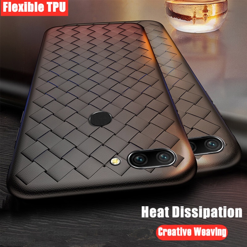For Huawei Y9 2018 FLA-LX1 LX2 LX3 Creative Woven Heat Dissipation Case ...