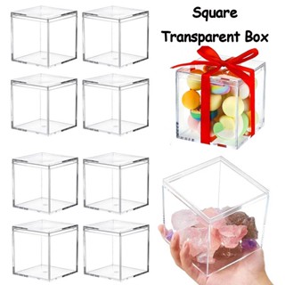 5.5cm Acrylic Square Candy Box / Mini Transparent Storage Box / Plastic ...
