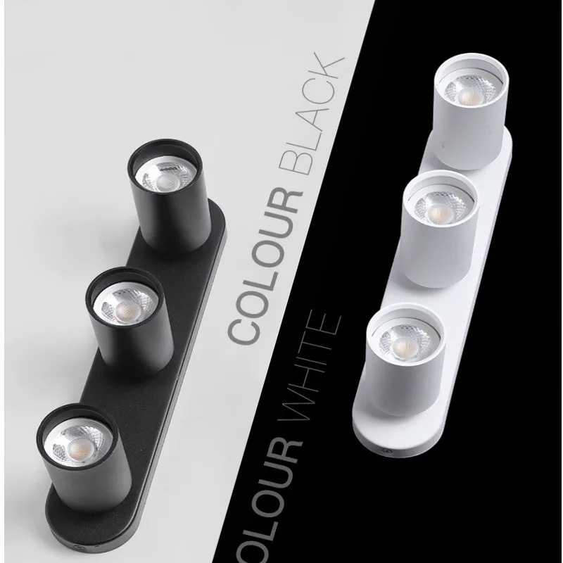 Dimmable multi-head spotlights surface-mounted ceiling anti-glare ...