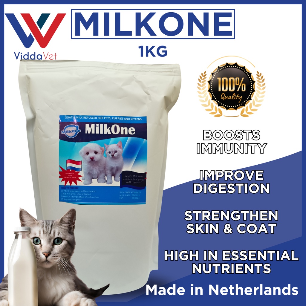 Milkone 1kg milkone milk replacer milkone 1kg for goat, puppy, cat ...