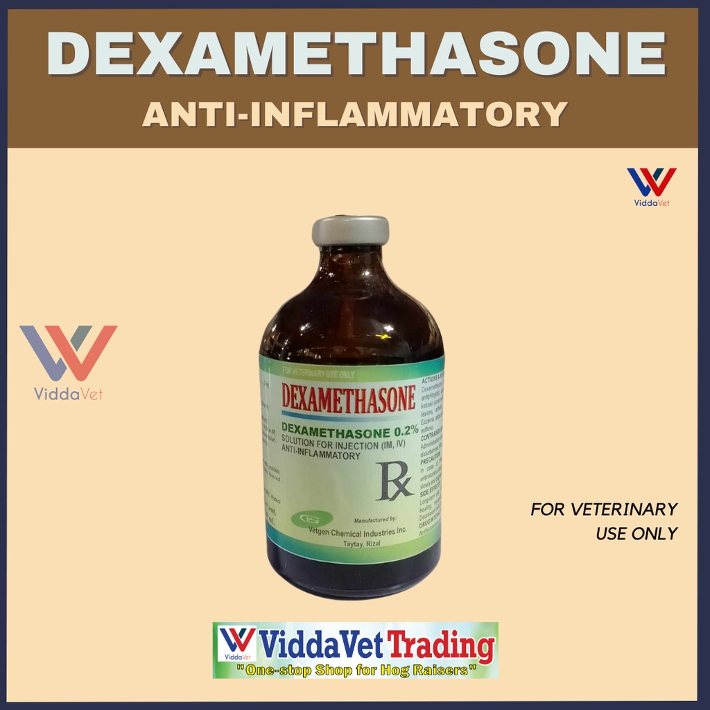 DEXAMETHASONE anti inflammatory solution for animals 100ML livestock ...