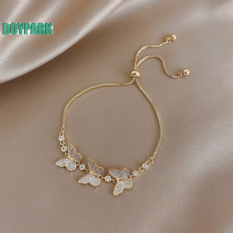 BOYPARK. Unique Advanced Sense Bracelet Rhinestone Butterfly Bracelet ...