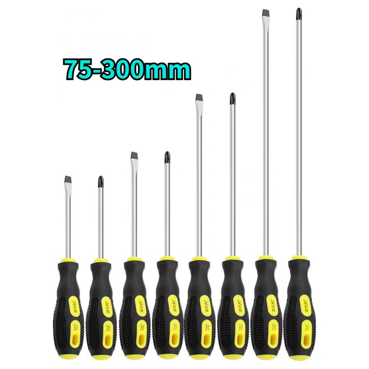 [XNY] 75-300mm Strong Magnetic Extended Screwdriver Plum Blossom Flat ...