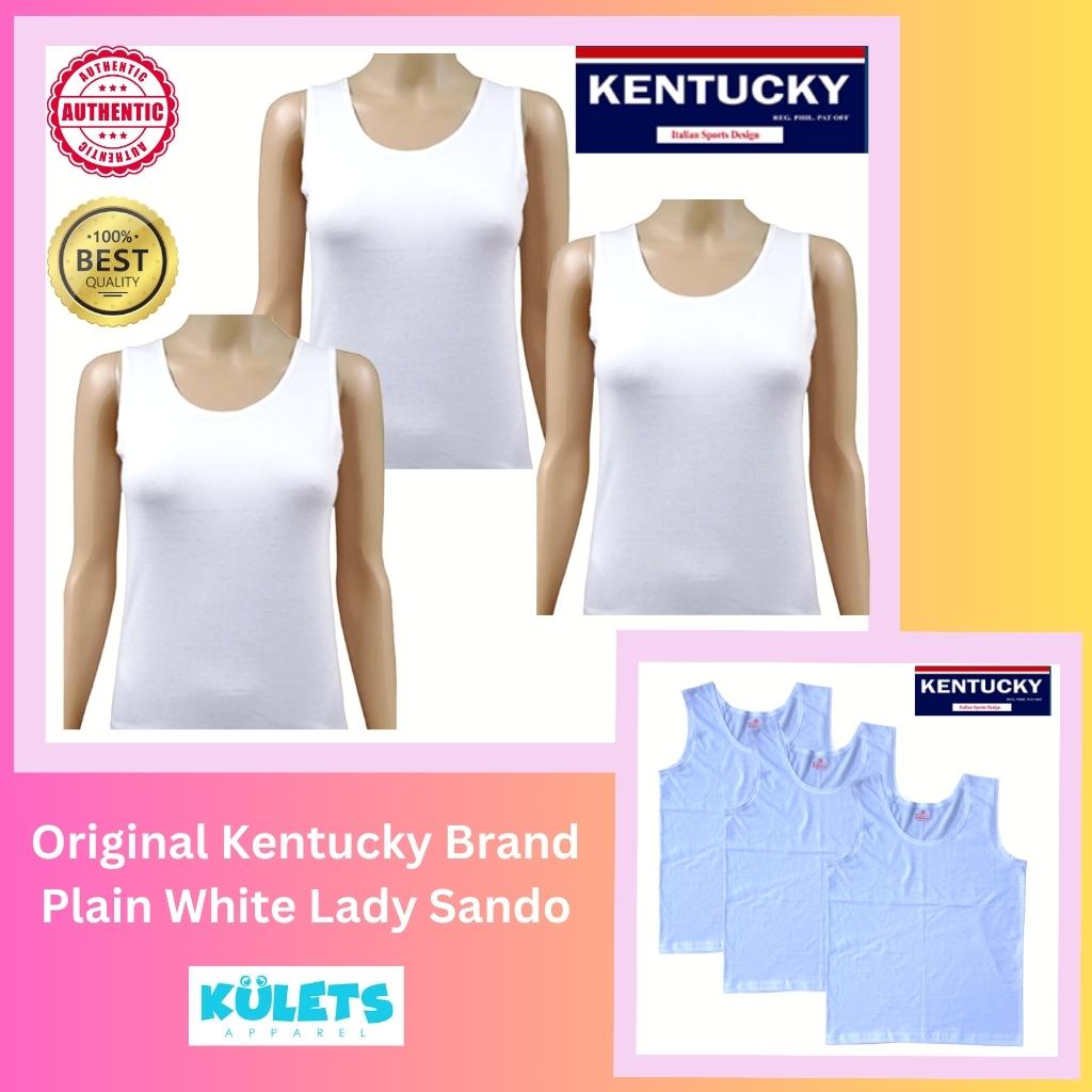 [Wholesale] 3 Pieces Original Kentucky Cotton Plain White Lady Sando ...