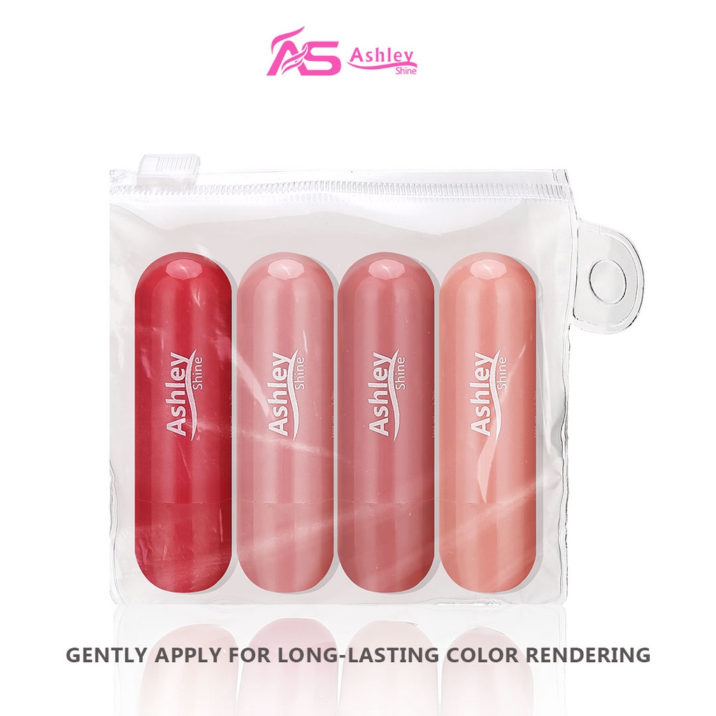 Ashley Shine 4 Colors Lipstick Long-lasting Liptint Non-fading ...