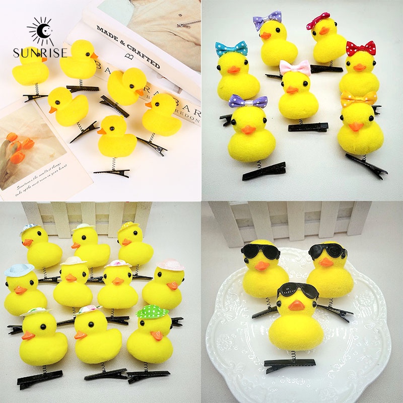 New Lovely Little Yellow Duck Hairpin for Children Gift Hairclip Funny ...
