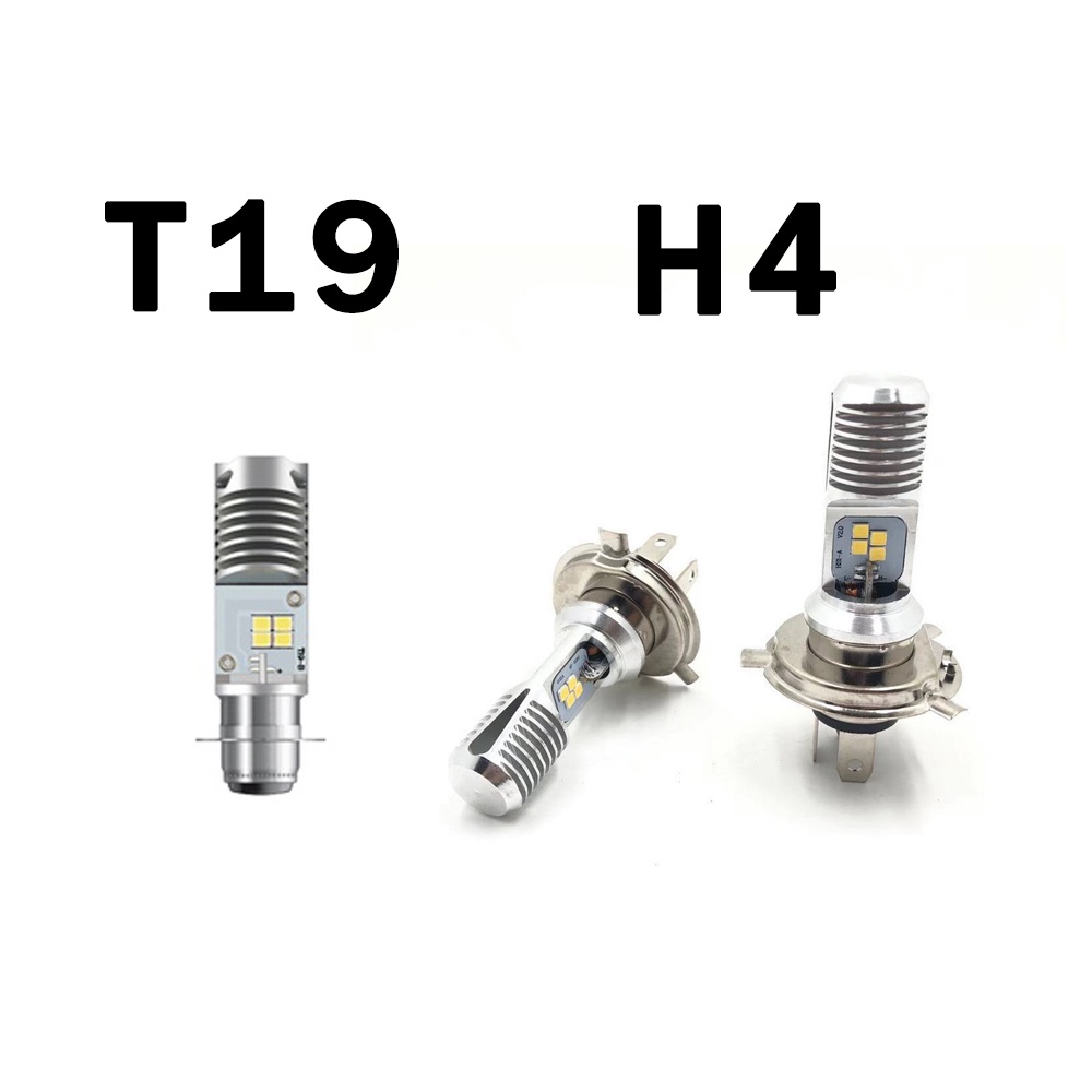LED T19 HS1 H4 headlight bulb super bright white 3legs fury,bajaj ...