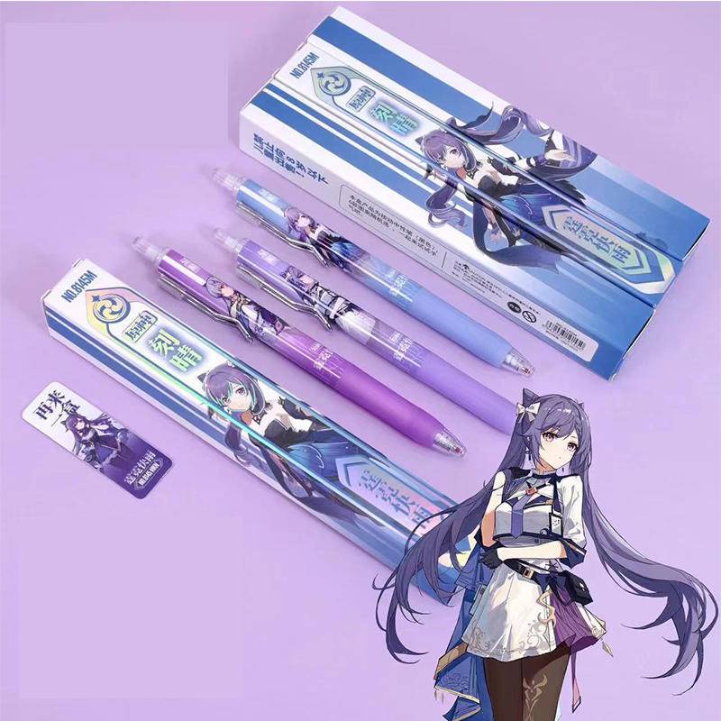 2024 1Pcs Game Genshin Impact Keqing 0.5mm Gel Pen Press Pen Limited ...