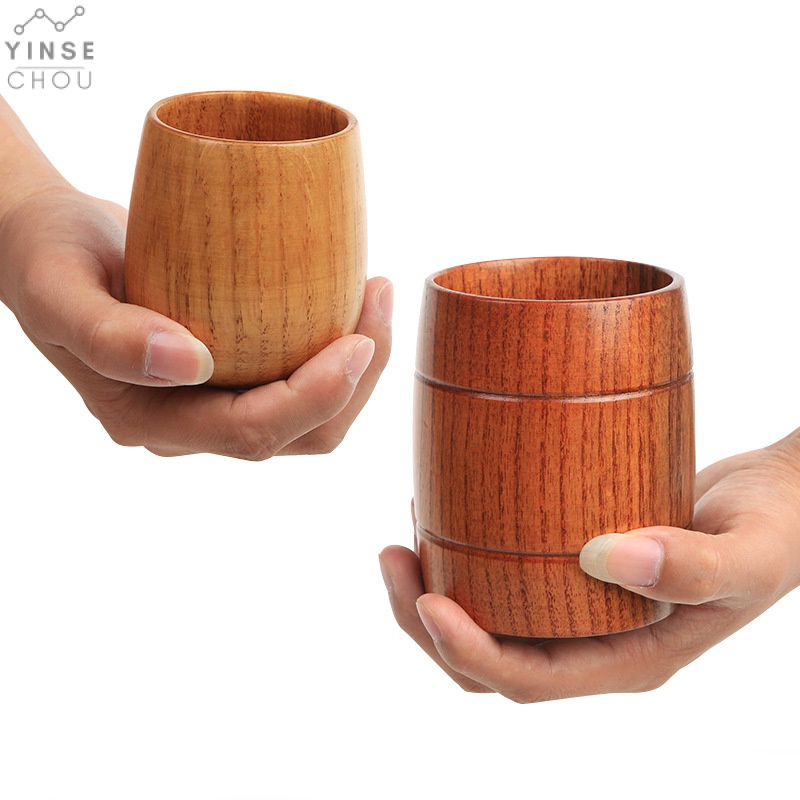 New Style Japanese Style High Toughness Natural Wooden Wooden Cup Handy ...
