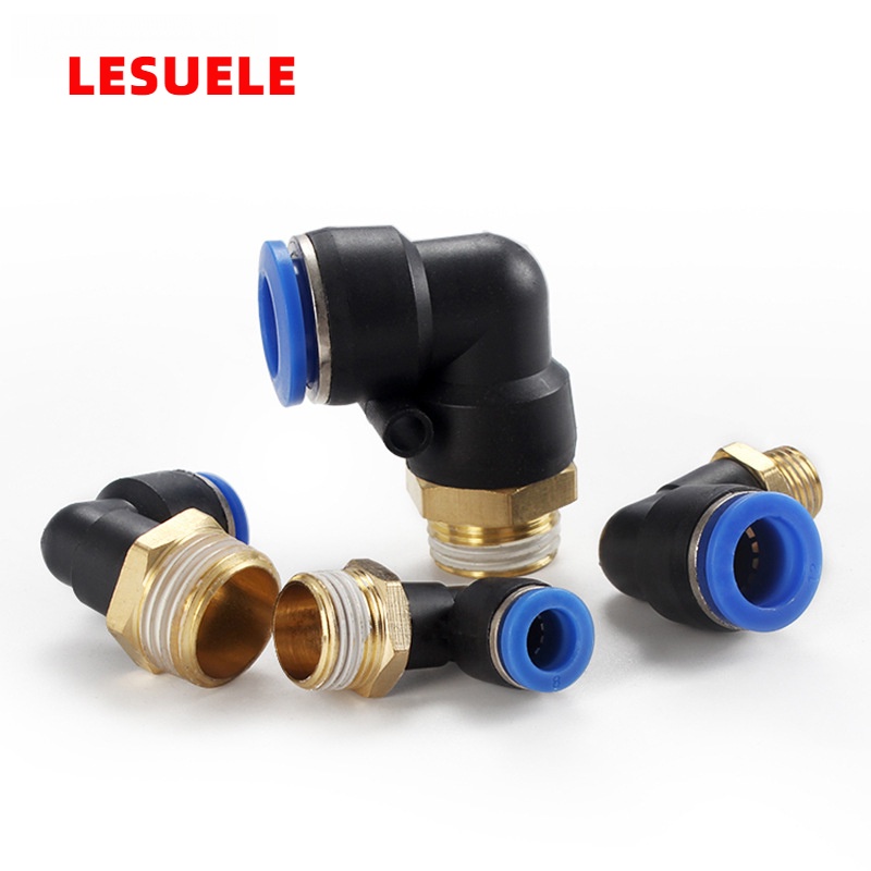 Lesu External Thread Bending Quick Connector PL8-02PL10-02PL12-04 ...