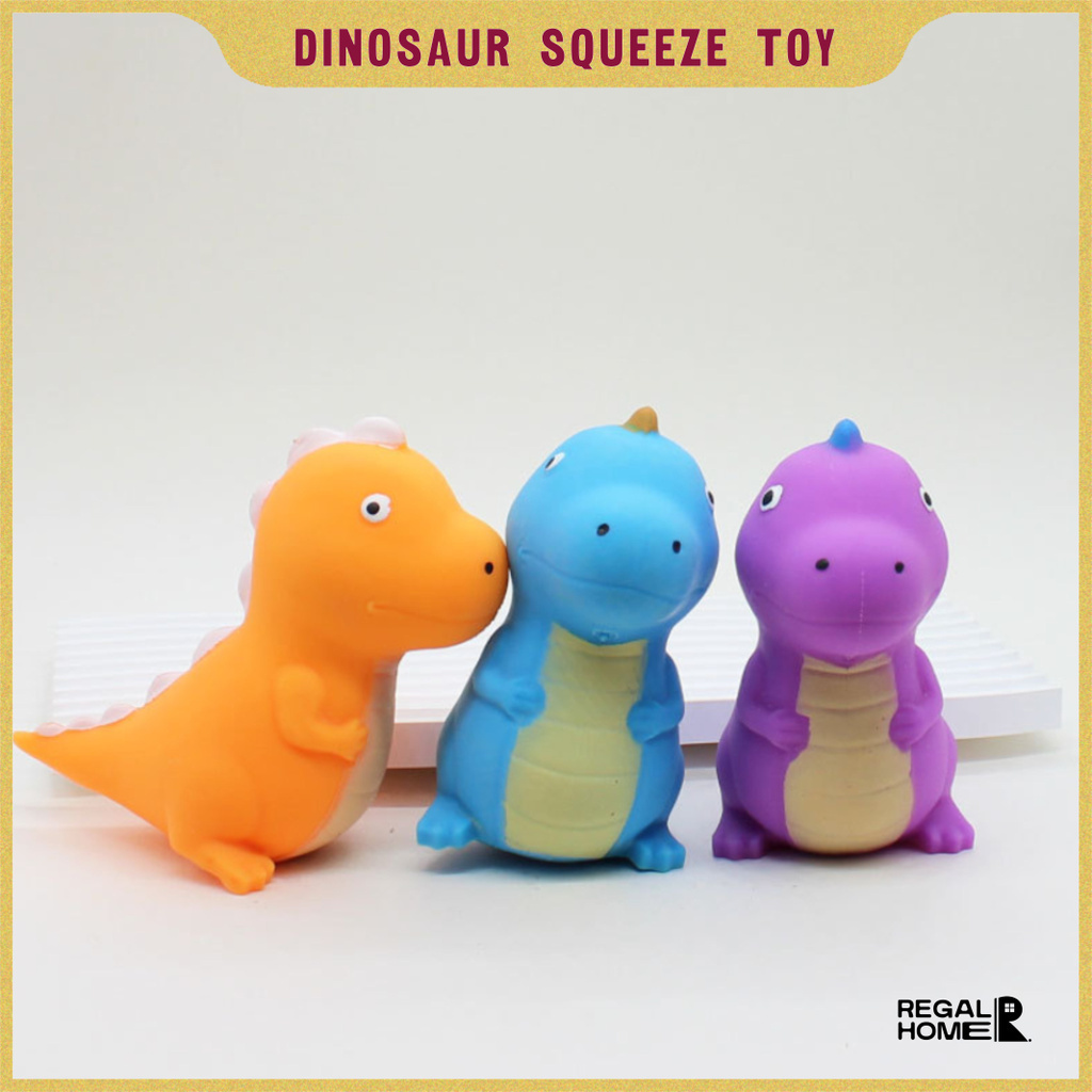 Dinosaur Squeezing Toy Cute Dino [1PC RANDOM] Playable Squeeze Toy ...