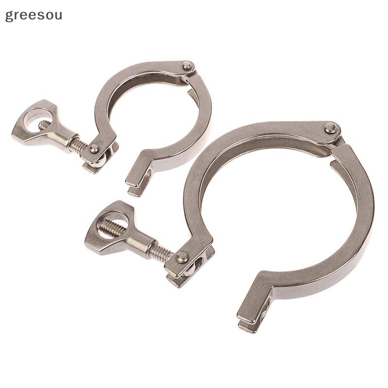 greesou 304 Precision Cast Sanitary Clamp Stainless Steel Quick Opening ...