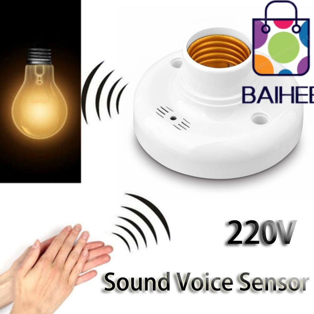 BAIHEE LED Bulb Holder, AC220V E27 Screw Sensor Lamp Base, Durable ...
