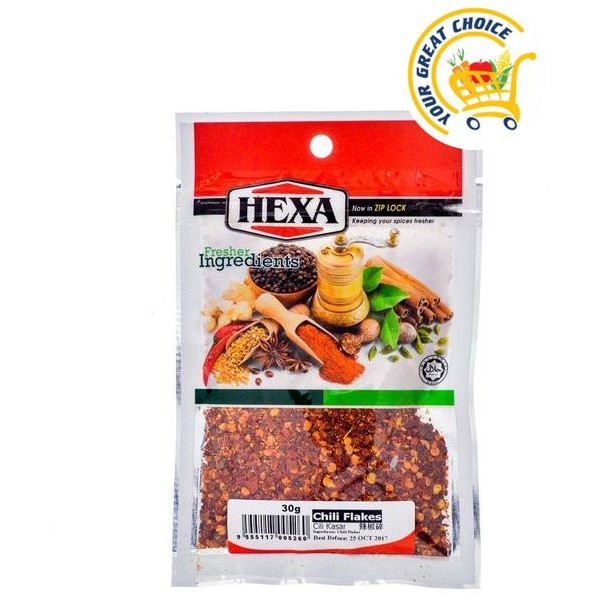 Hexa Chili Flakes 30g | Shopee Philippines