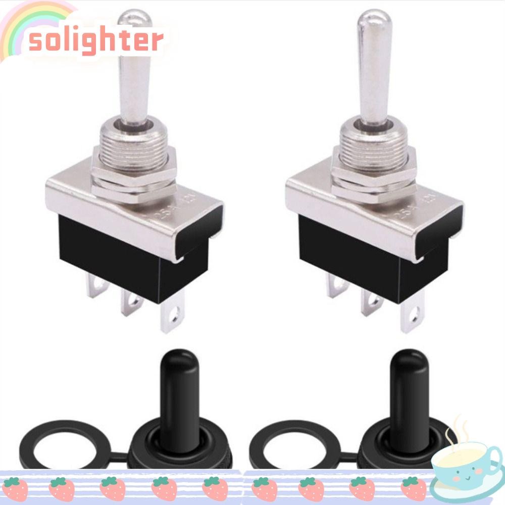 SOLIGHTER Toggle Switch, Switches Parts 3Pin 3 Position Rocker Switch ...
