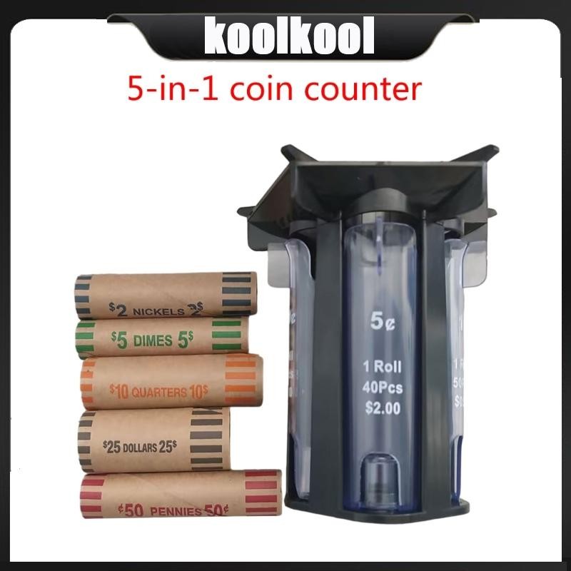 kool Accuracy Checking Tool Coin Holder Counter Machine with 5in1 Coin ...
