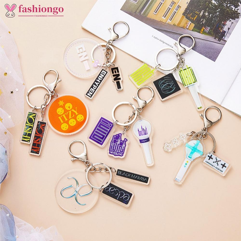 FASHIONGO NCT/ITZY/TXT/aespa/ENHYPEN/(G)I-DLE Key Ring Keychain Bag ...