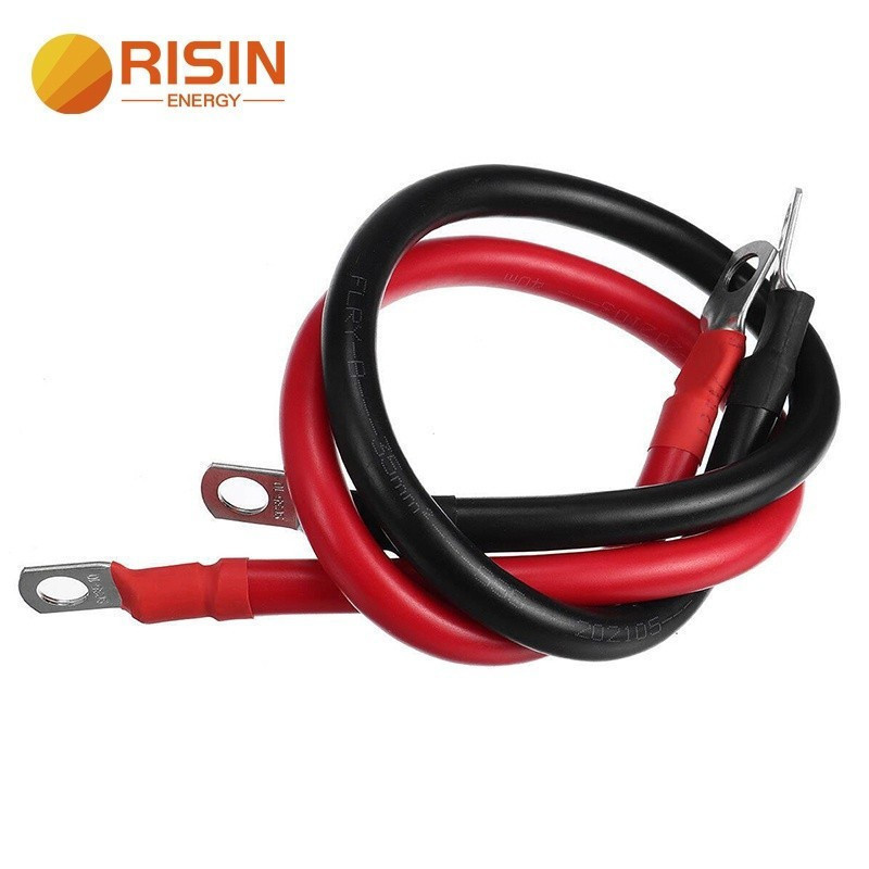 20-50-100-150-200cm Battery Cable Soft High Current 50mm2 PVC Wire M8 ...