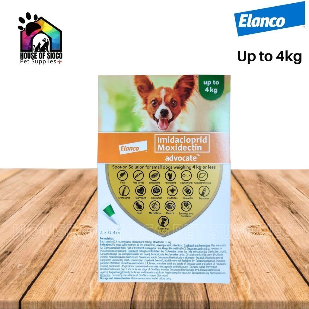 Advocate Spot-on Solution For Dogs Up To 4kg (JANUARY 31, 2026 EXPIRY ...