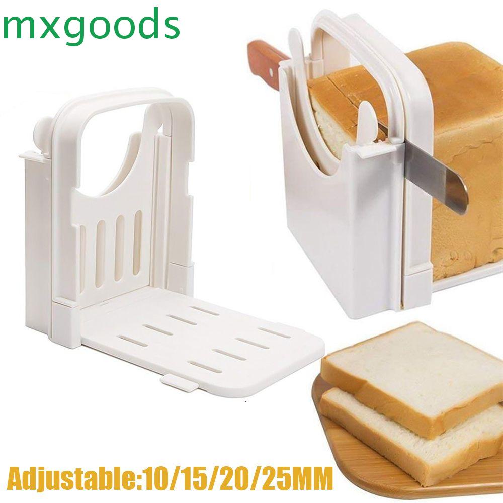 MXGOODS Bread Slicer Adjustable Plastic Loaf Maker With Cutting Guide ...