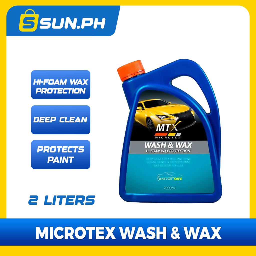 Microtex Wash & Wax Hi-Foam Wash Protection MA-SW2000 2000mL | Shopee ...