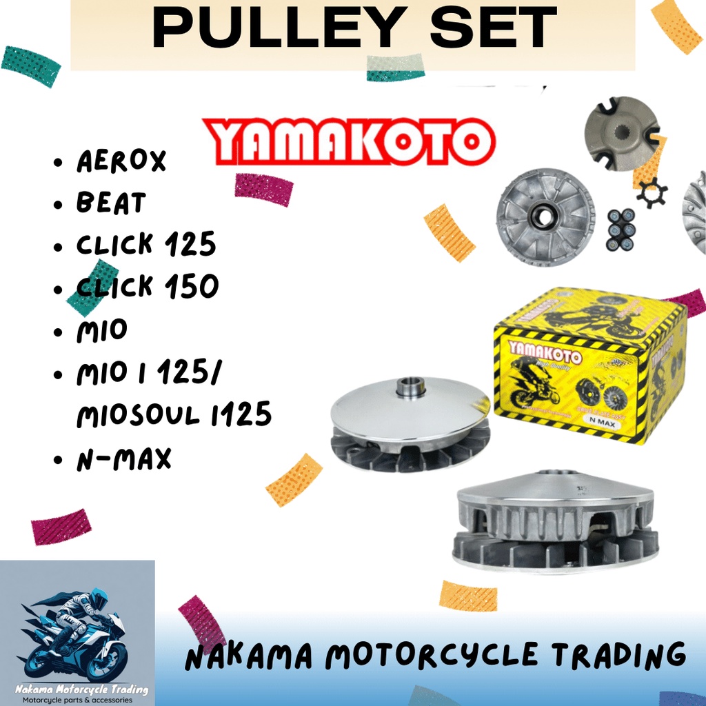 YAMAKOTO Motorcycle Pulley Set | Shopee Philippines