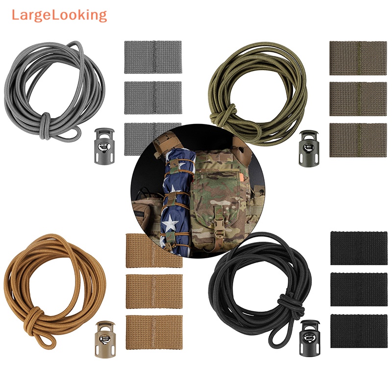 [LargeLooking] Tactical Old Glory Flag Bungee Elastic Fastener Strap ...