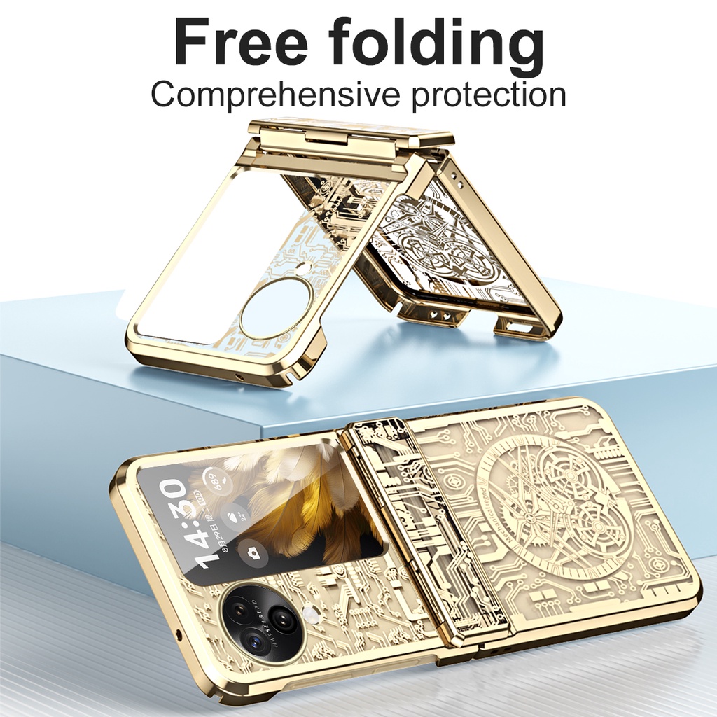 Electroplating Transparent Phone Case for OPPO Find N3 Flip 5G N3flip ...