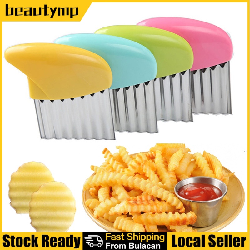 Stainless Steel Vegetable Fruit Potato Cutter Wavy Chopper French Fries ...