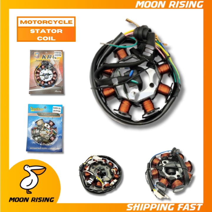 MOTORCYCLE PARTS STATOR COILS PURE COPPER FOR TMX, MIO, RUSI,ROUSER ...