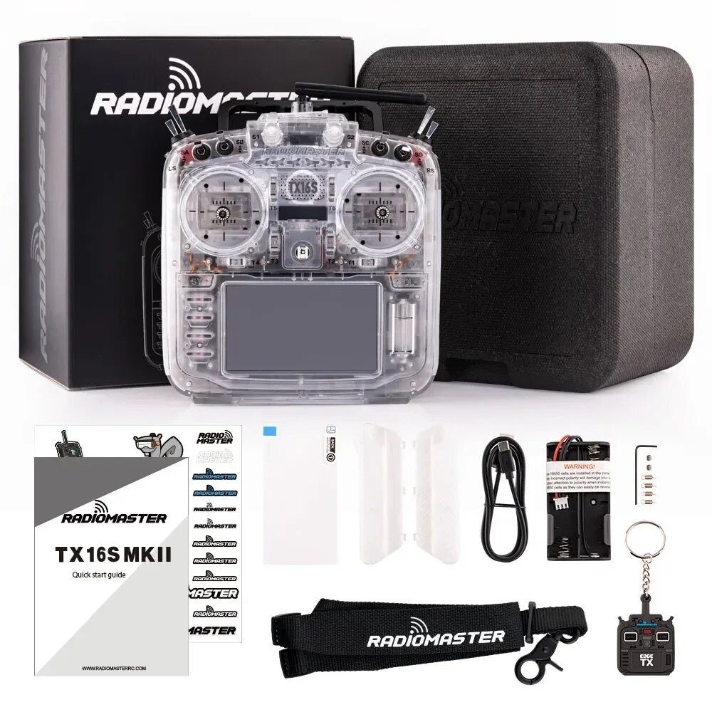 Radiomaster TX16S MKII Transparent RGB Edition Transmitter Built in RGB ...