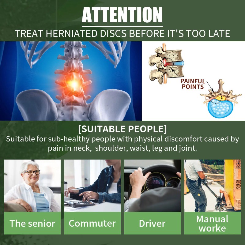 Lumbar Spine Pain Relief Spray and Herbal Analgesic Plaster Fast Acting ...