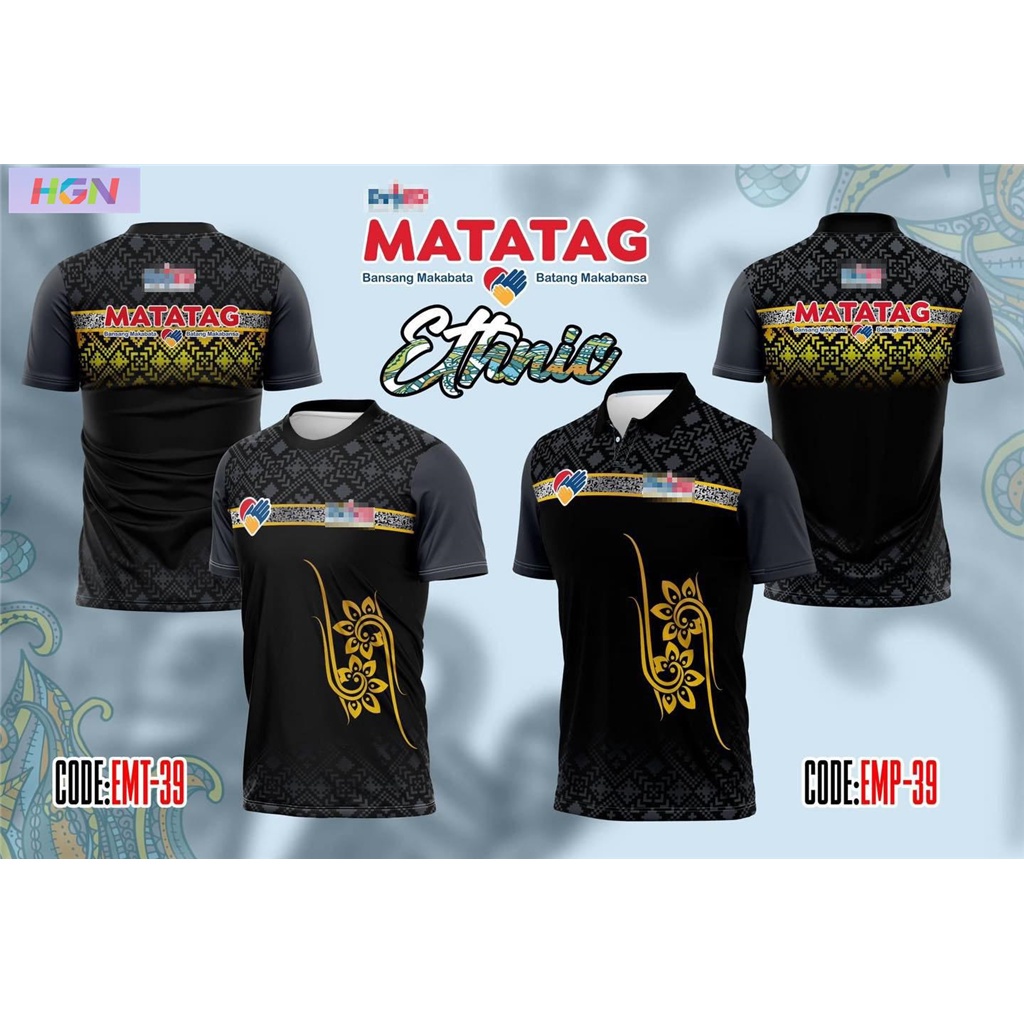 MATATAG UNIFORM SUBLIMATION DEPED BADGE TSHIRT FOR MEN AND WOMEN POLO ...
