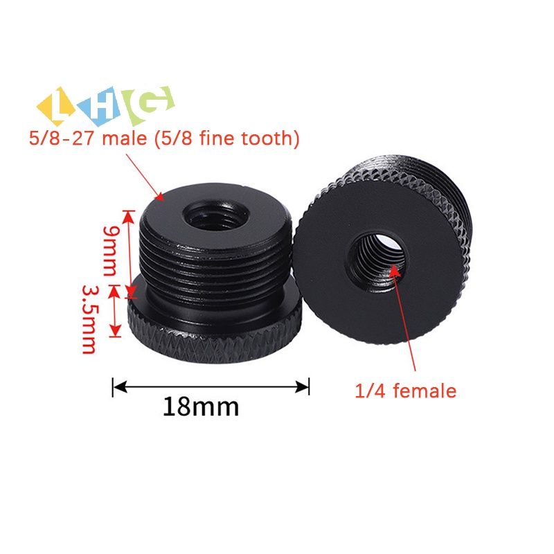 [LHG] Microphone Stand Conversion Screws 1/4" to 5/8" Thread Screw ...