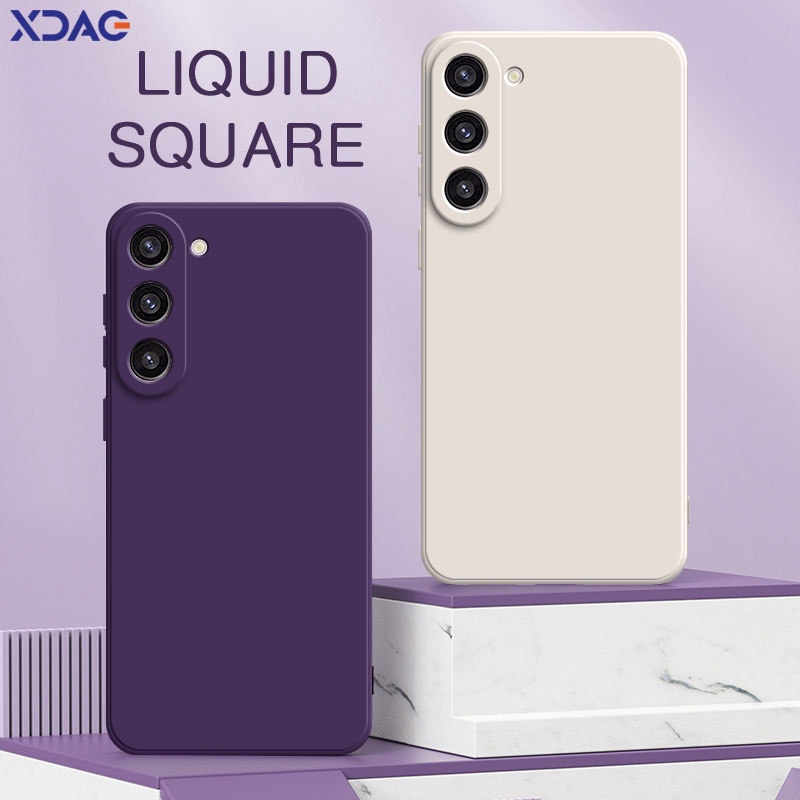 Casing for S23FE S23 FE Original Square Liquid Silicone Case Back Cover ...