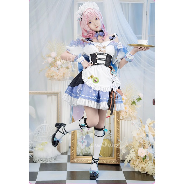 Uwowo Honkai: Star Rail cos March 7th Maid attire cosplay Full set of clothing for women ...