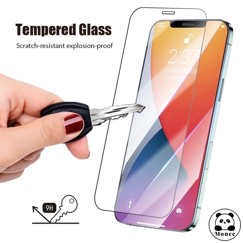 Monee 9H Ultra-thin Clear Tempered Glass Compatible For iPhone 11 12 13 ...