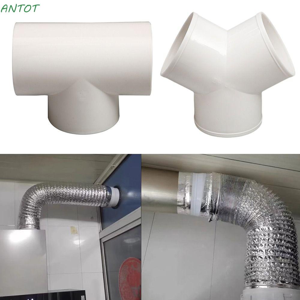 ANTOT Quick Ventilation Tube Joint, PVC T/Y Shape Exhaust Duct ...