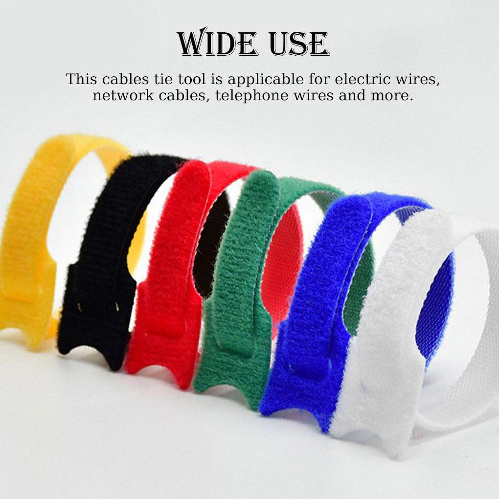 50/100pcs Velcro Cable Organizer, Cable Holder Reusable Cable Straps ...
