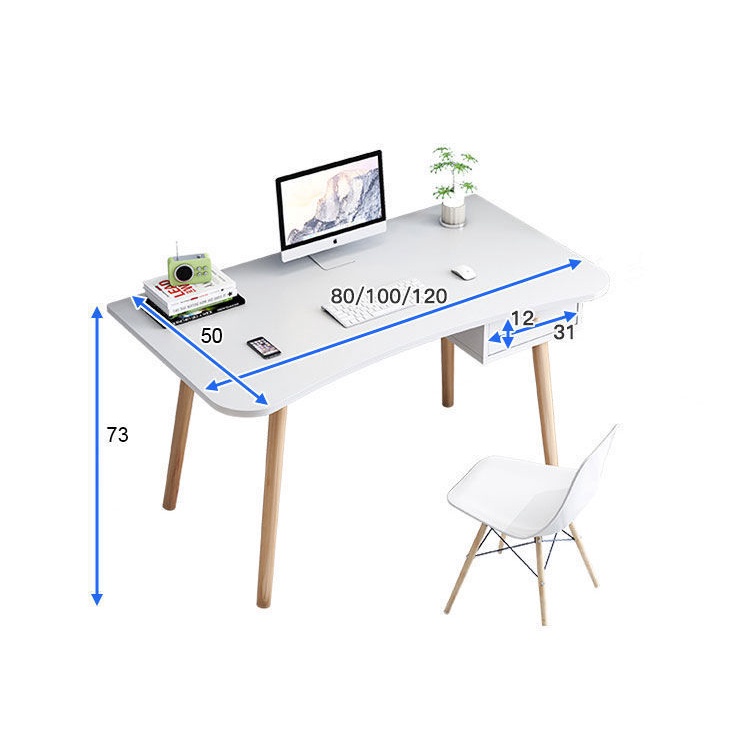 ♞computer table Scandinavian desk with a variety of colors for work and ...